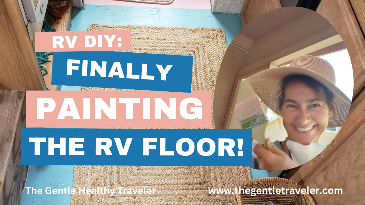 RV DIY: Finally Painting the RV Floor... Low VOC Paint & Cool Rose Gold ...